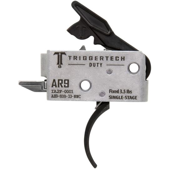 TriggerTech AH9SDB33NNC Duty Curved Trigger Single-Stage 3.50 lbs Draw Weight Fits AR-9
