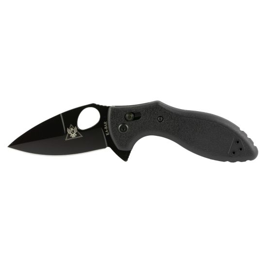 KA-BAR TDI Flipper Knife, 3" AUS8A Stainless Steel, Plain Edge
