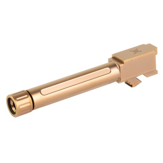 True Precision, Threaded Barrel, 9MM, For Glock 19, Copper TiCN Finish ...